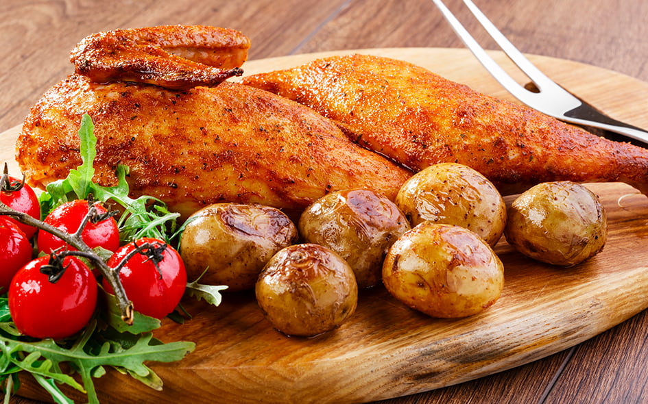 Puiul Vegetarian - Crescut cu Legume si Cereale