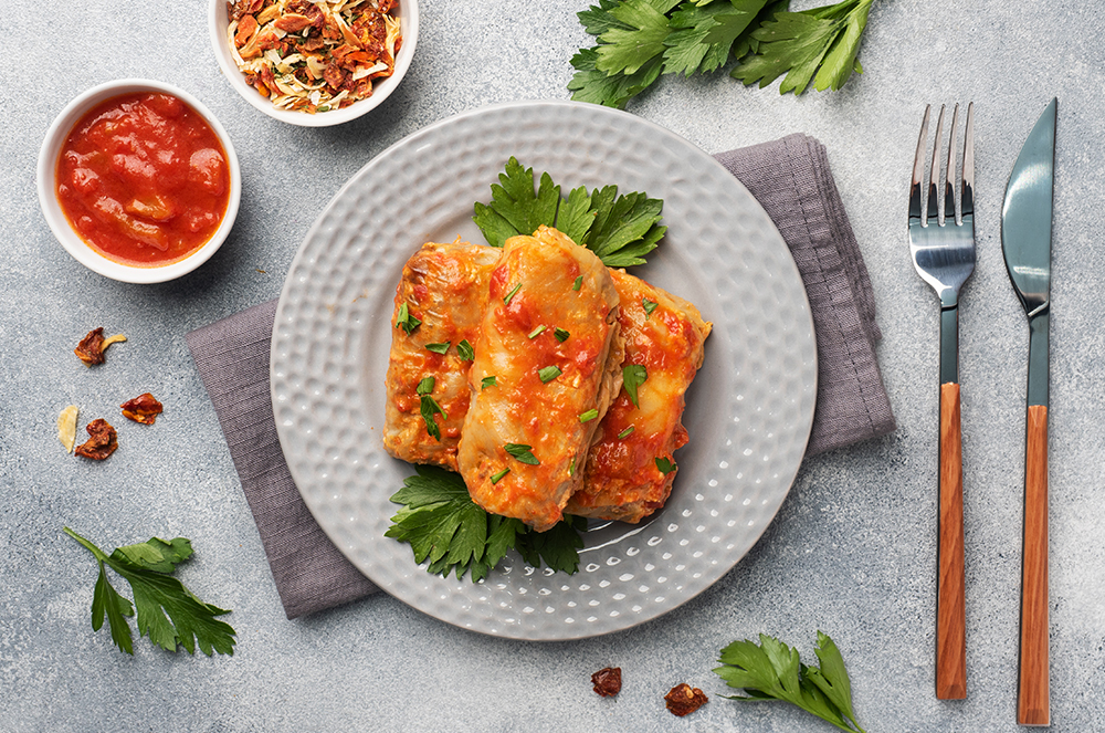 Sarmale de pui cu smântână pentru Crăciun | Puiul Vegetarian
